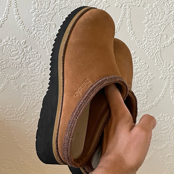 Simple | Shoes | Tan Suede Clogs From Simple Shoes | Poshmark
